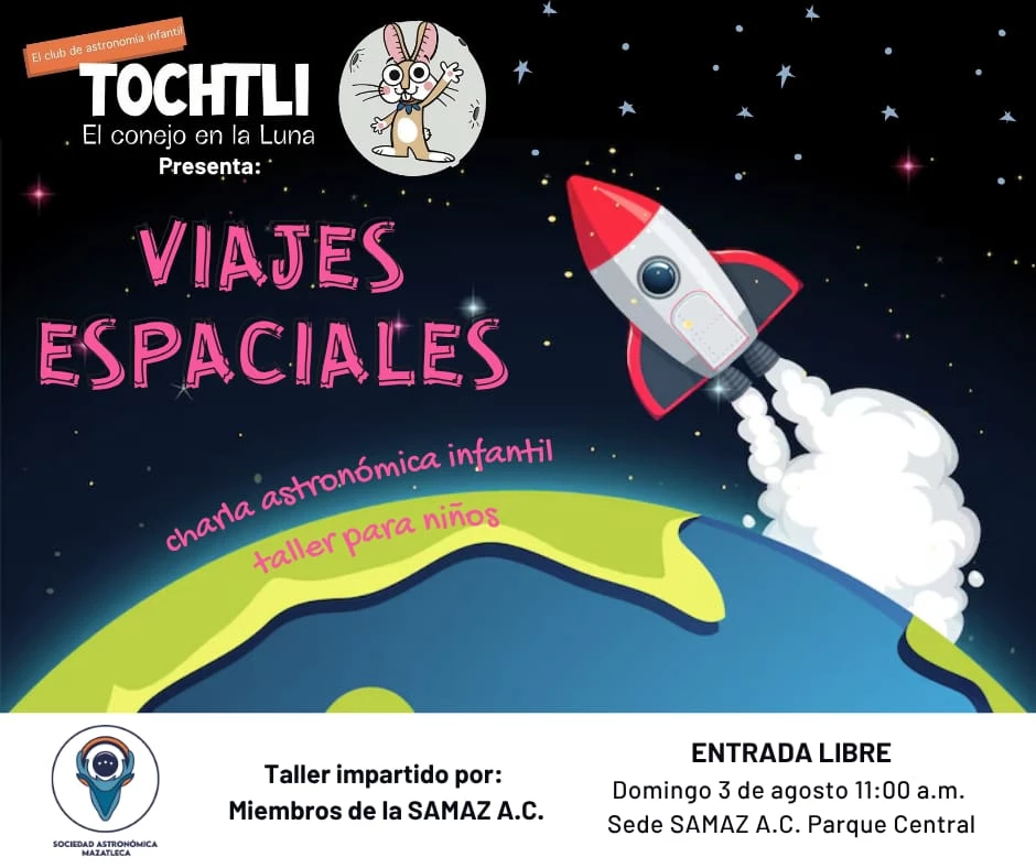 SAMAZ invita al Club de Astronomía Infantil en el Parque Central de ...